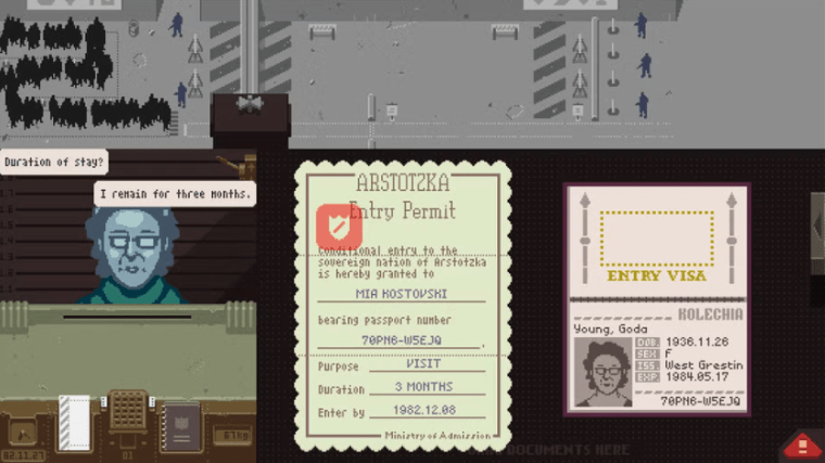 Quirky Video Game Review: Papers, Please
