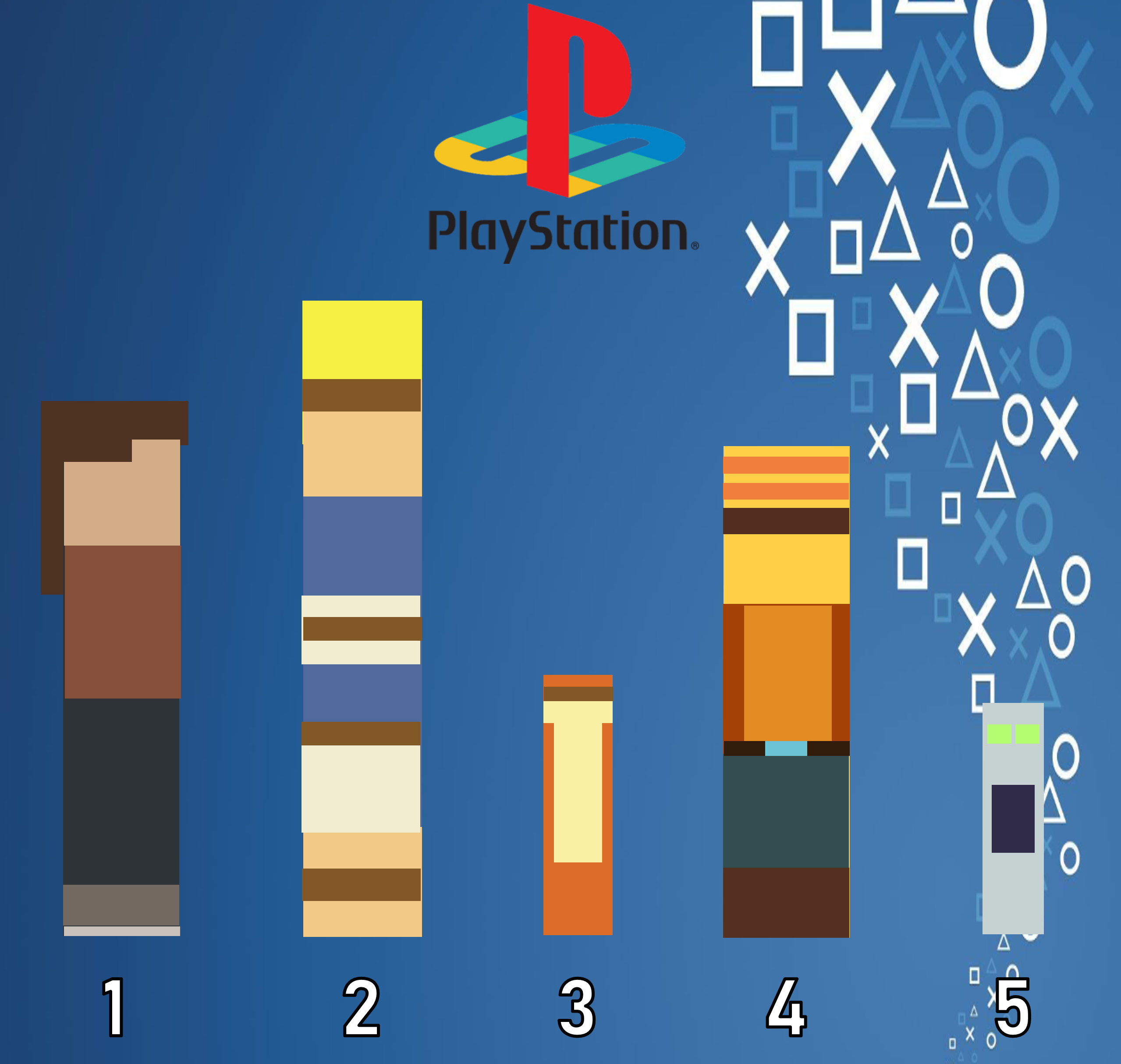 Color Palette: PlayStation Characters