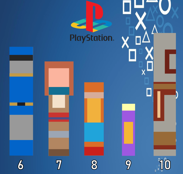 Color Palette: PlayStation Characters