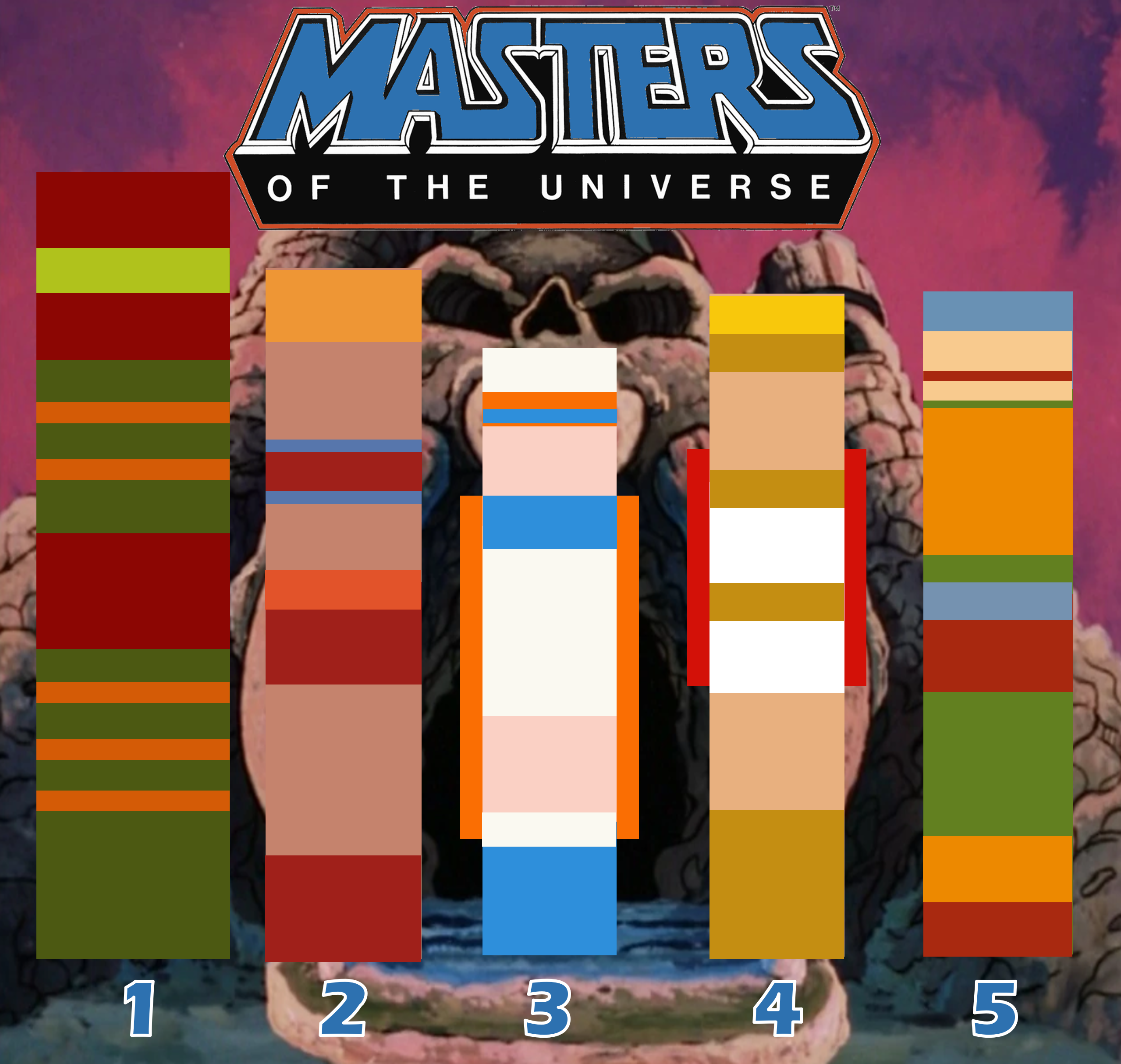 Color Palette: Masters of the Universe