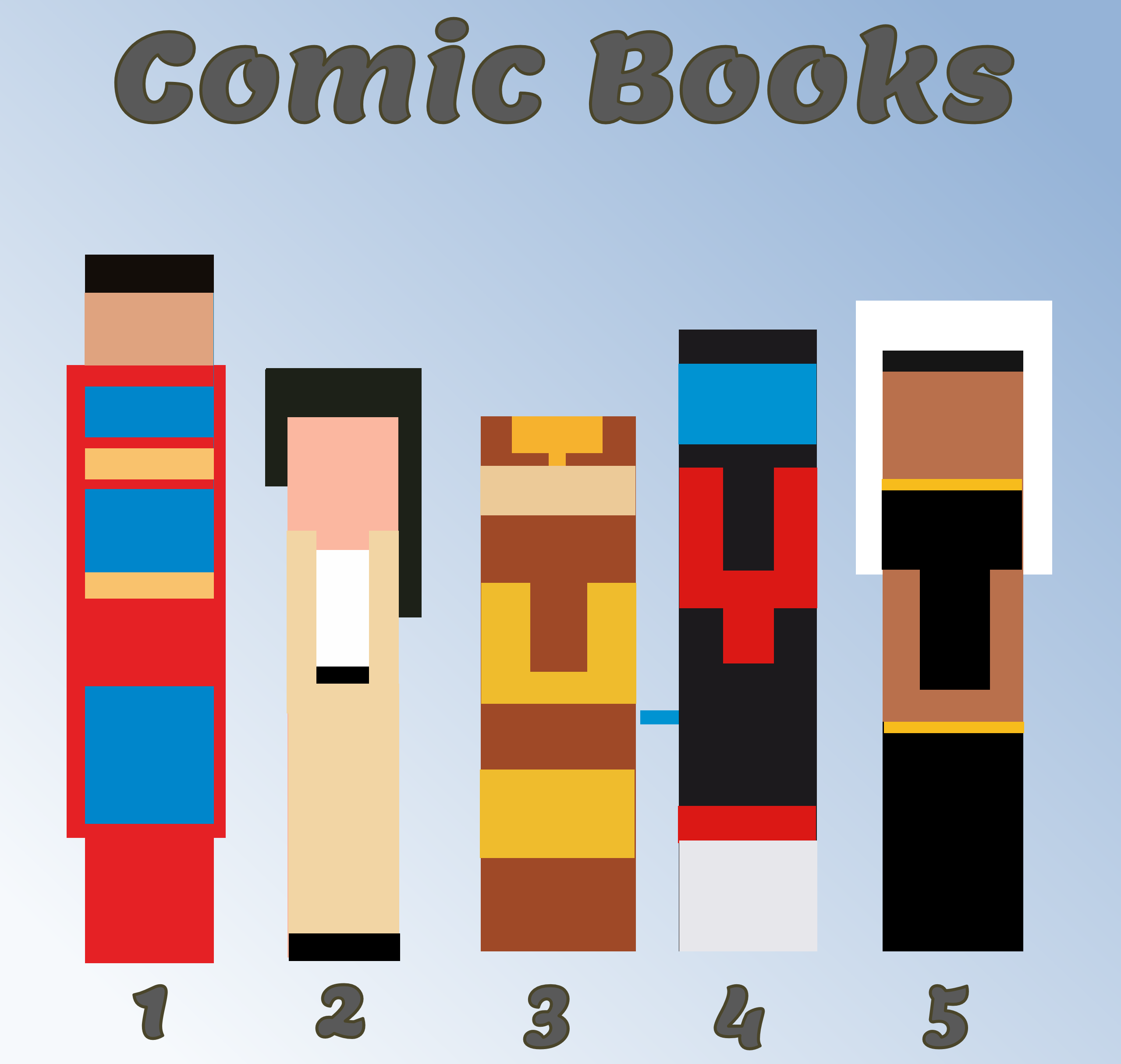 Color Palette: Comic Book Heroes