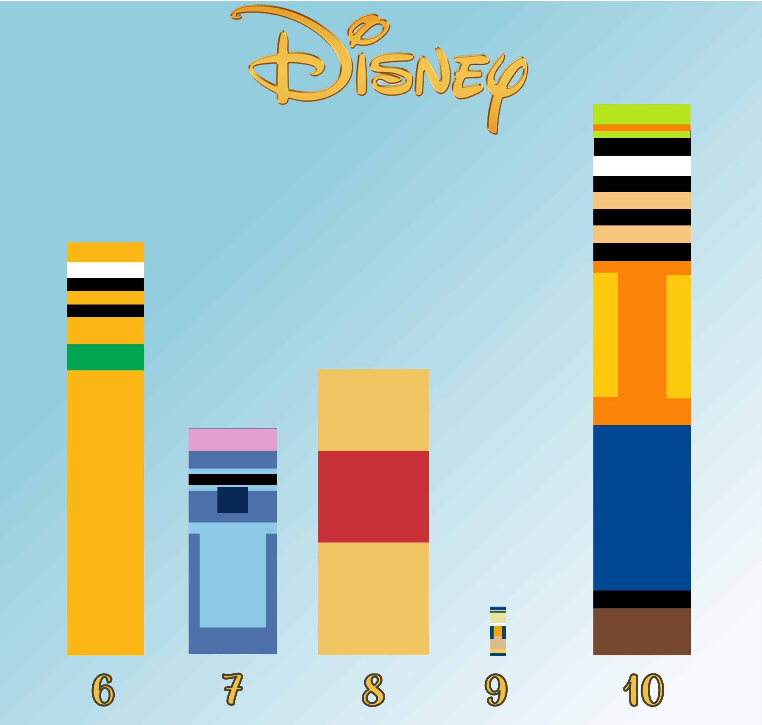 Color Palette: Disney Characters 01