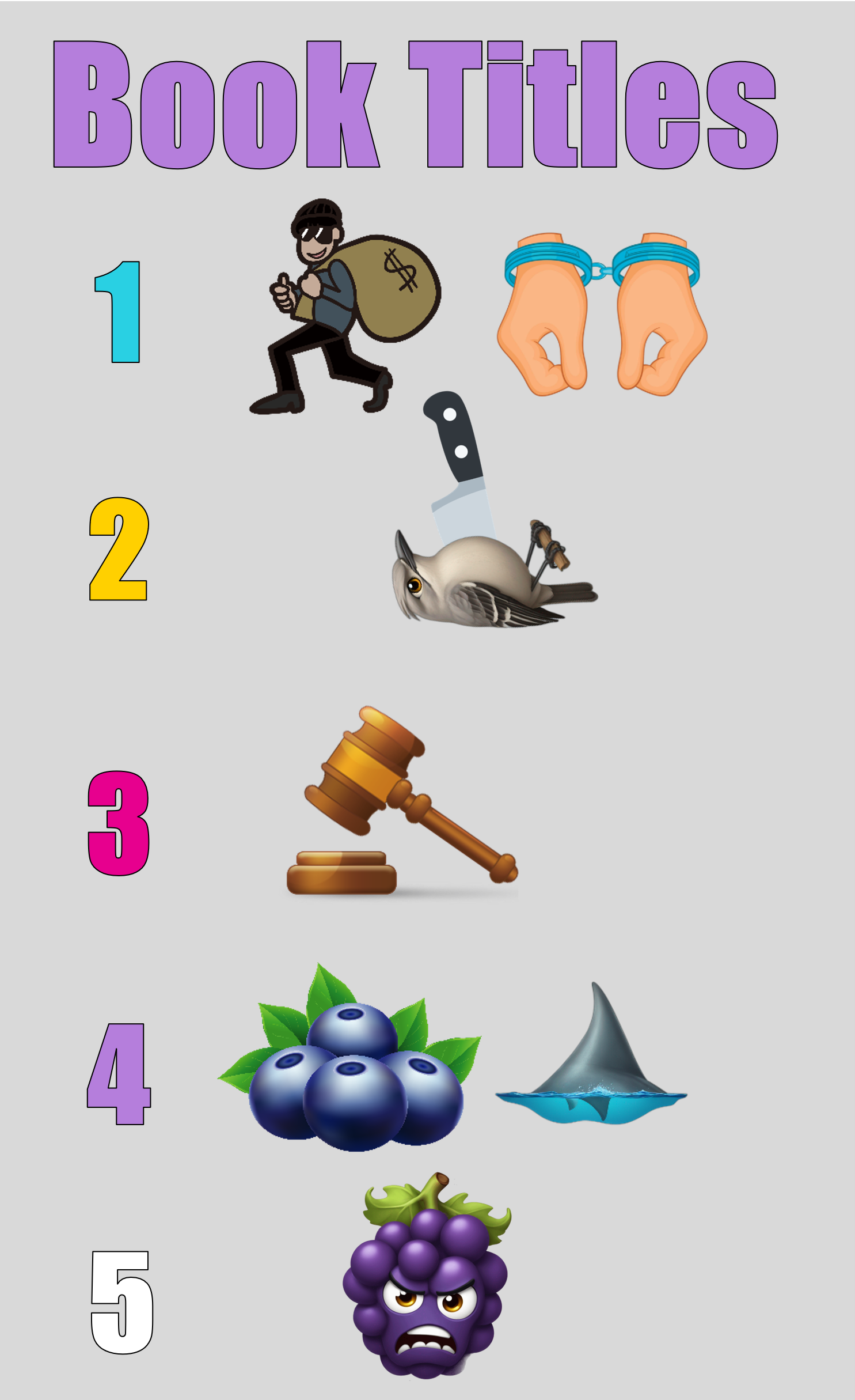 Sweet Emoji: Book Titles 02