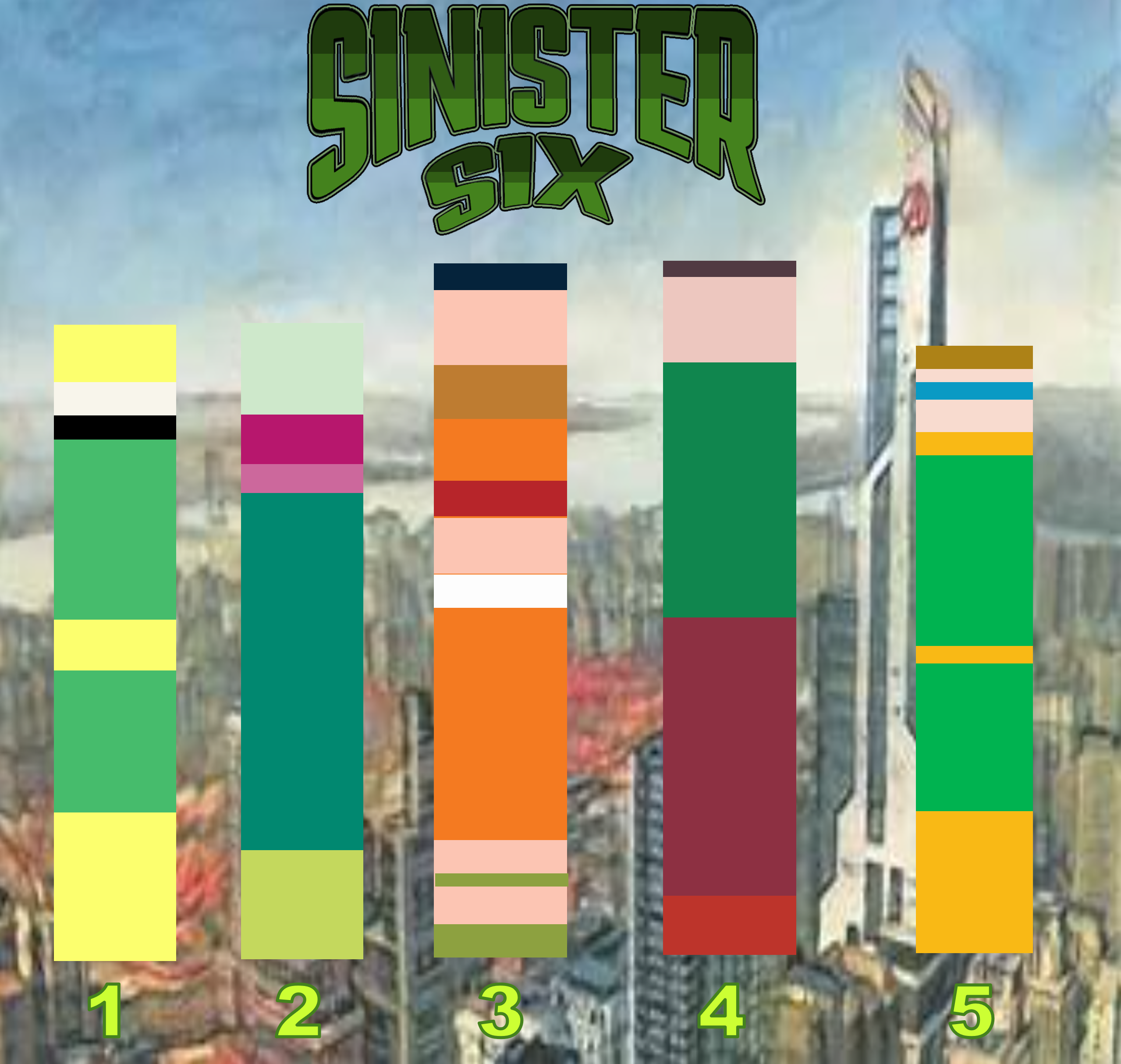 Color Palette: Sinister Six