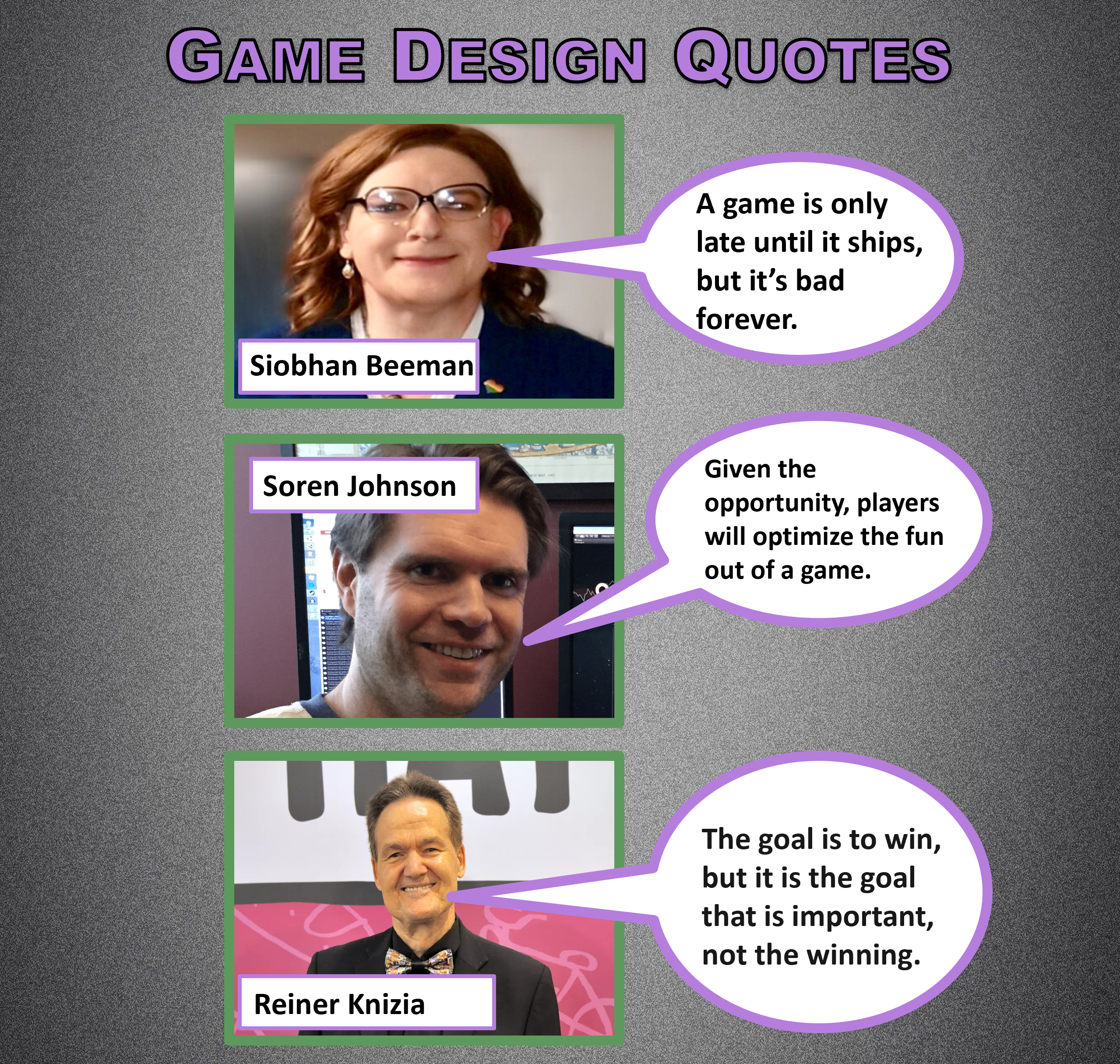 Game Design Quotes 01 Answers