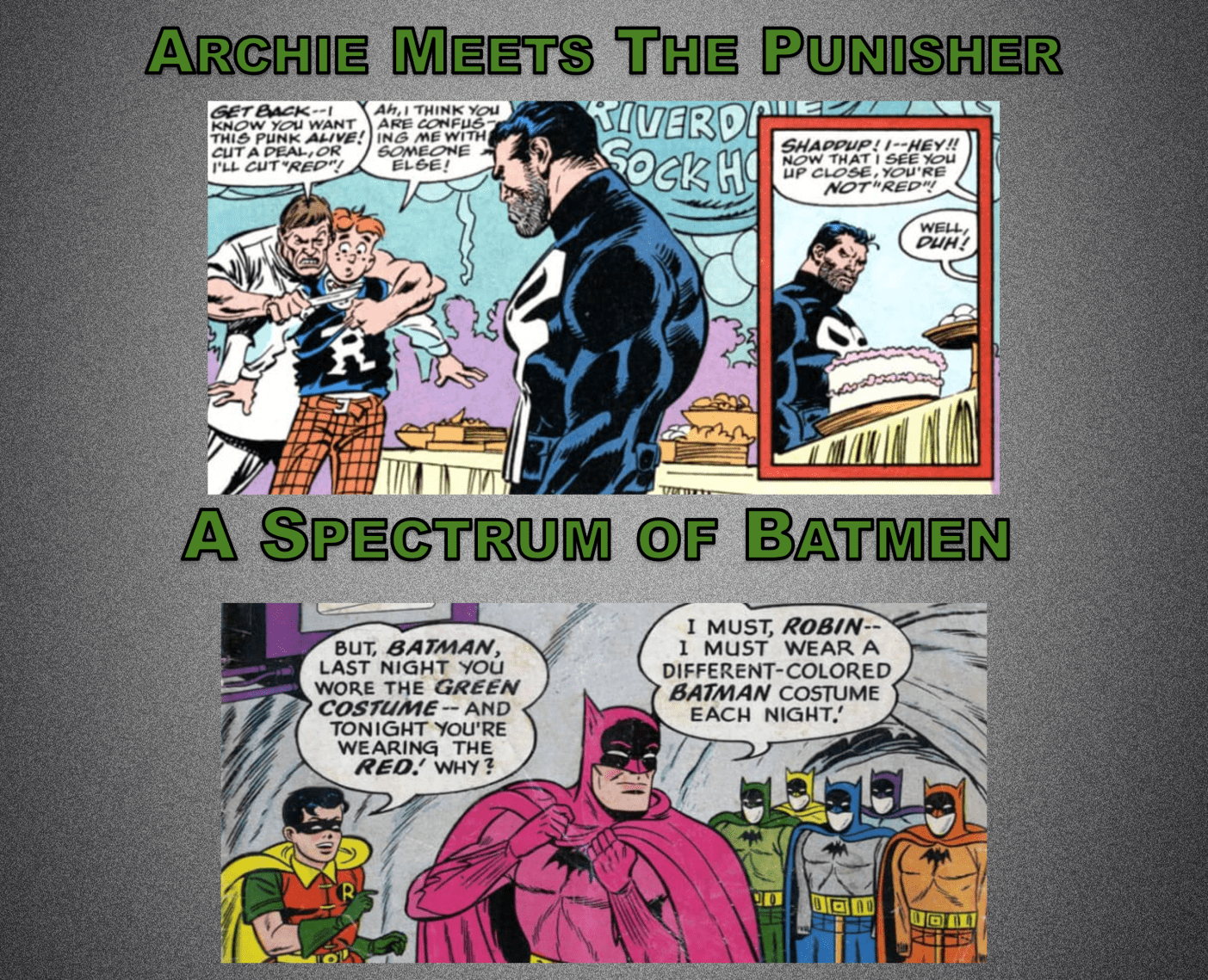 Multiple Choice: Weird Comic Books 01 Answers